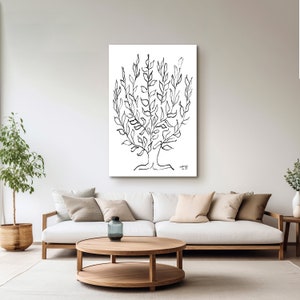 Henri Matisse Poster, the Plain Tree 1951 Poster, Vintage Tree Sketch ...