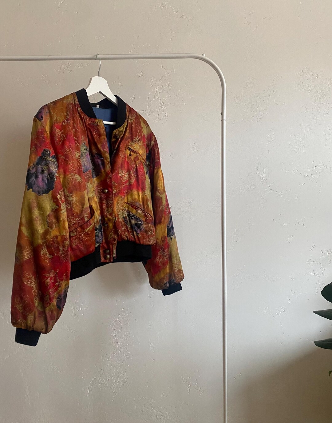 Vintage Ken Marshal Abstract Pattern Colored Bomber Jacket - Etsy