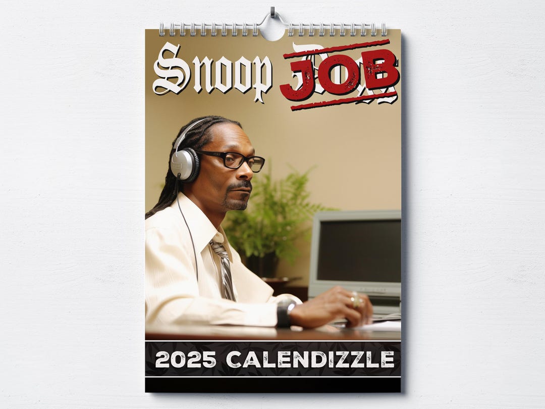 Snoop Dogg 2025 Wall Calendar Funny Christmas Secret Santa Gift ...