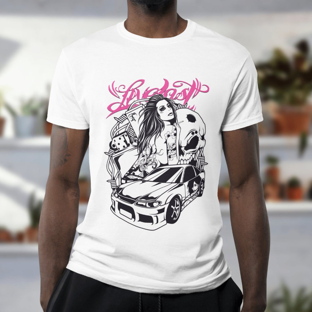 Race Car T-shirt Design, Skull Race Car Tshirt for Men, Girl With ...