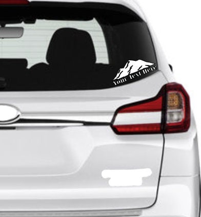 Mountain Decal Sticker for Cars, Outdoor Mountain Decal, Adventure ...