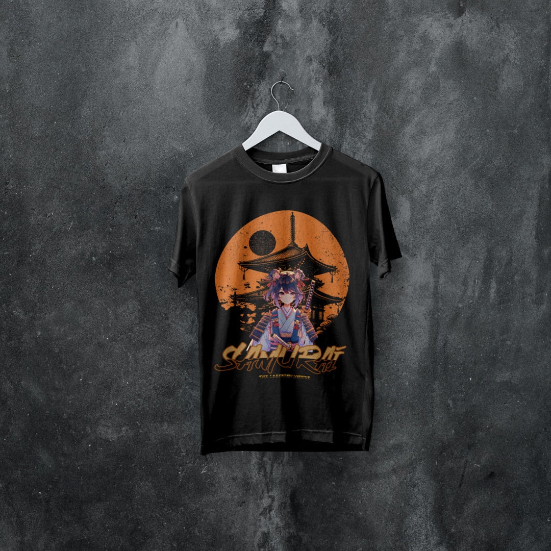 Cool Anime Samurai Outfit, Gender-neutral Anime Shirt, Trendy Samurai ...