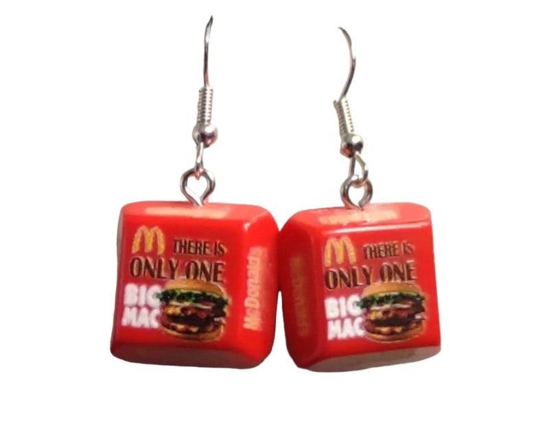 Mcdonalds Earrings, Food Earrings, Fast Food Earrings, Funny Earrings ...