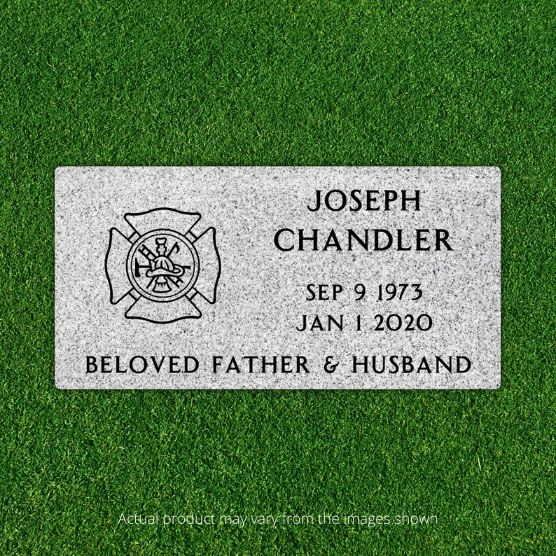 Grave Marker Headstone - 16in X 8in X 3in or 24in X 12in X 4in ...