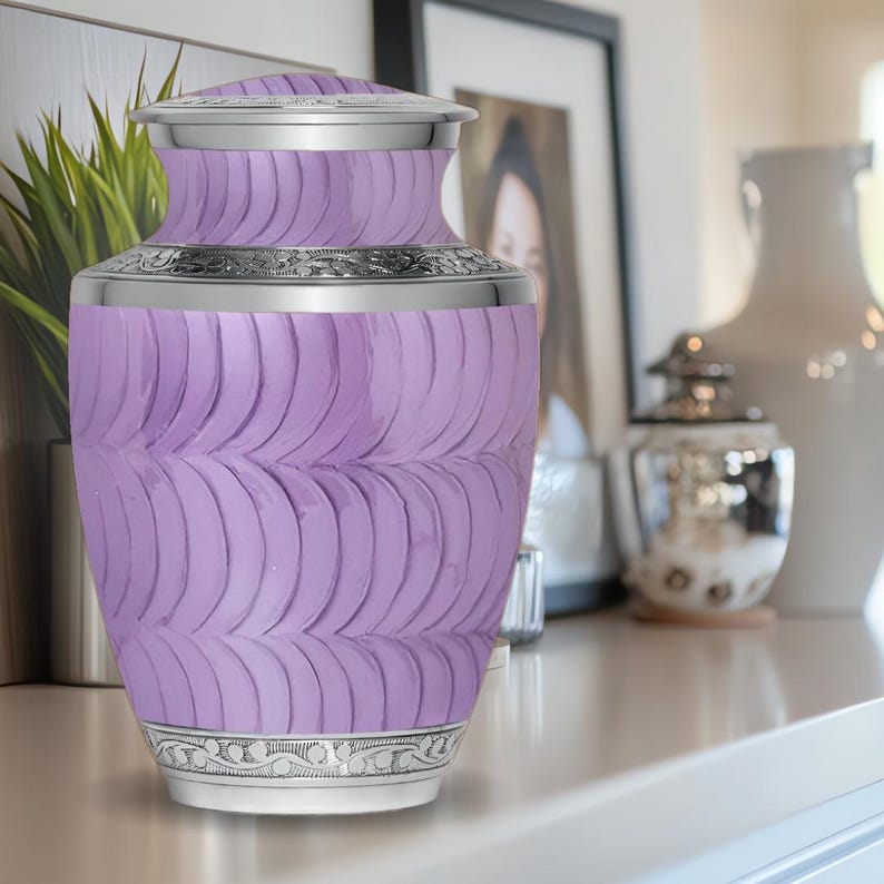 Urns for Human Ashes - Lavender Purple - Urn, Adult Cremation Urn ...