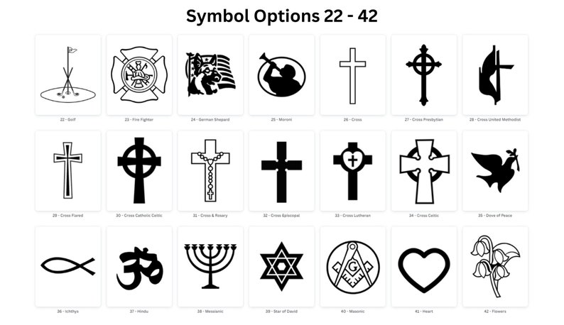 Grave Marker Headstone - 16in X 8in X 3in or 24in X 12in X 4in ...