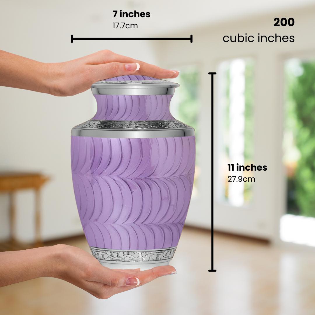 Urns for Human Ashes - Lavender Purple - Urn, Adult Cremation Urn ...