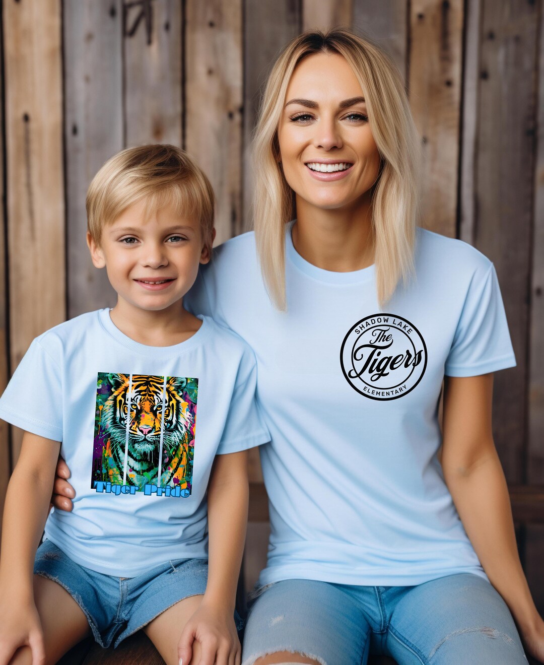 Shadow Lake Elementary T-shirt, Custom School Spirit Tee, Tiger Design ...