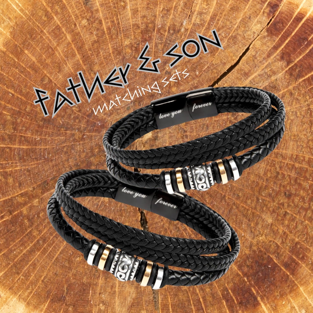 Matching Father Son Bracelets,fathers Day Gift, I Love You Forever ...