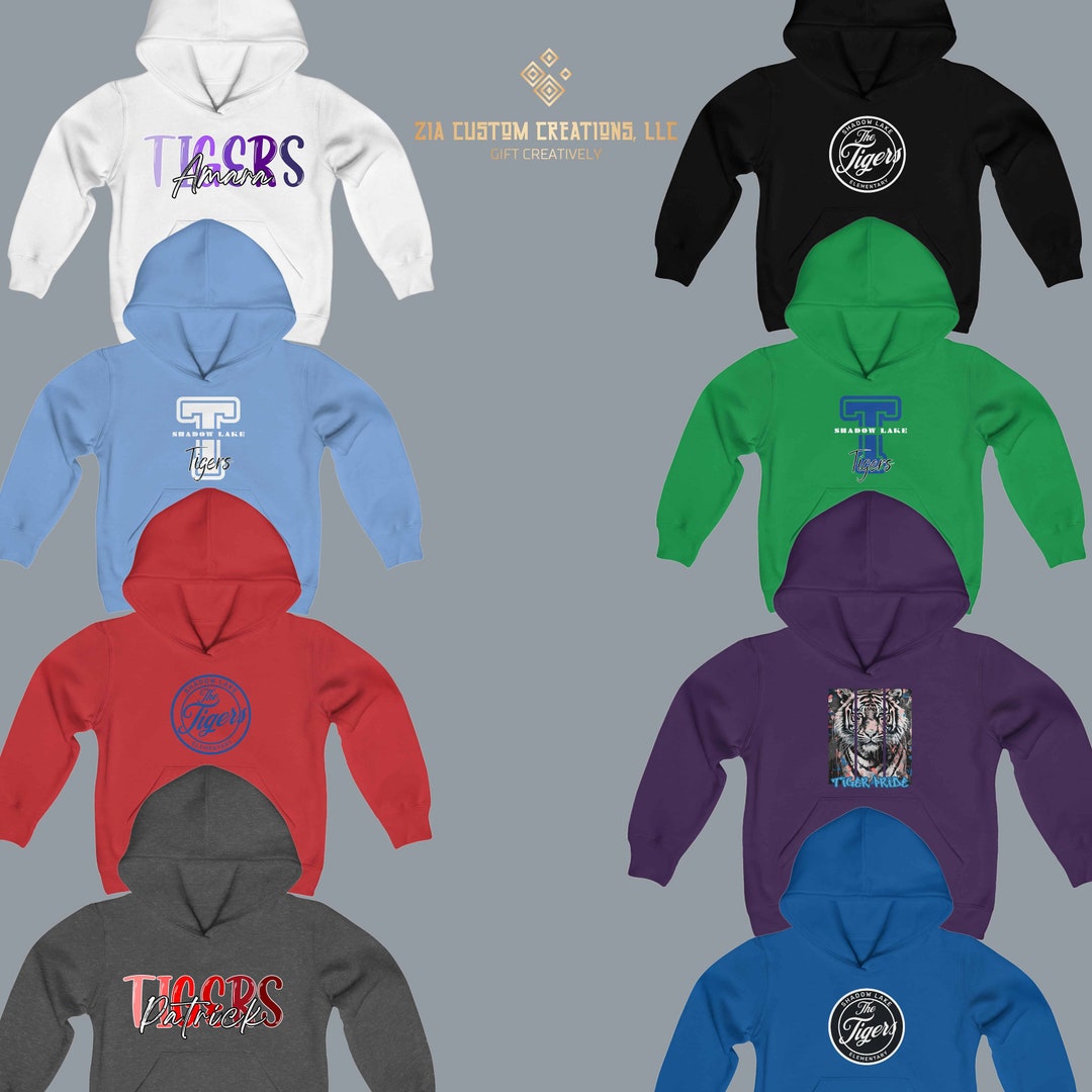 YOUTH Hoodies,custom School Spirit Sweatshirt,shadow Lake Elementary ...