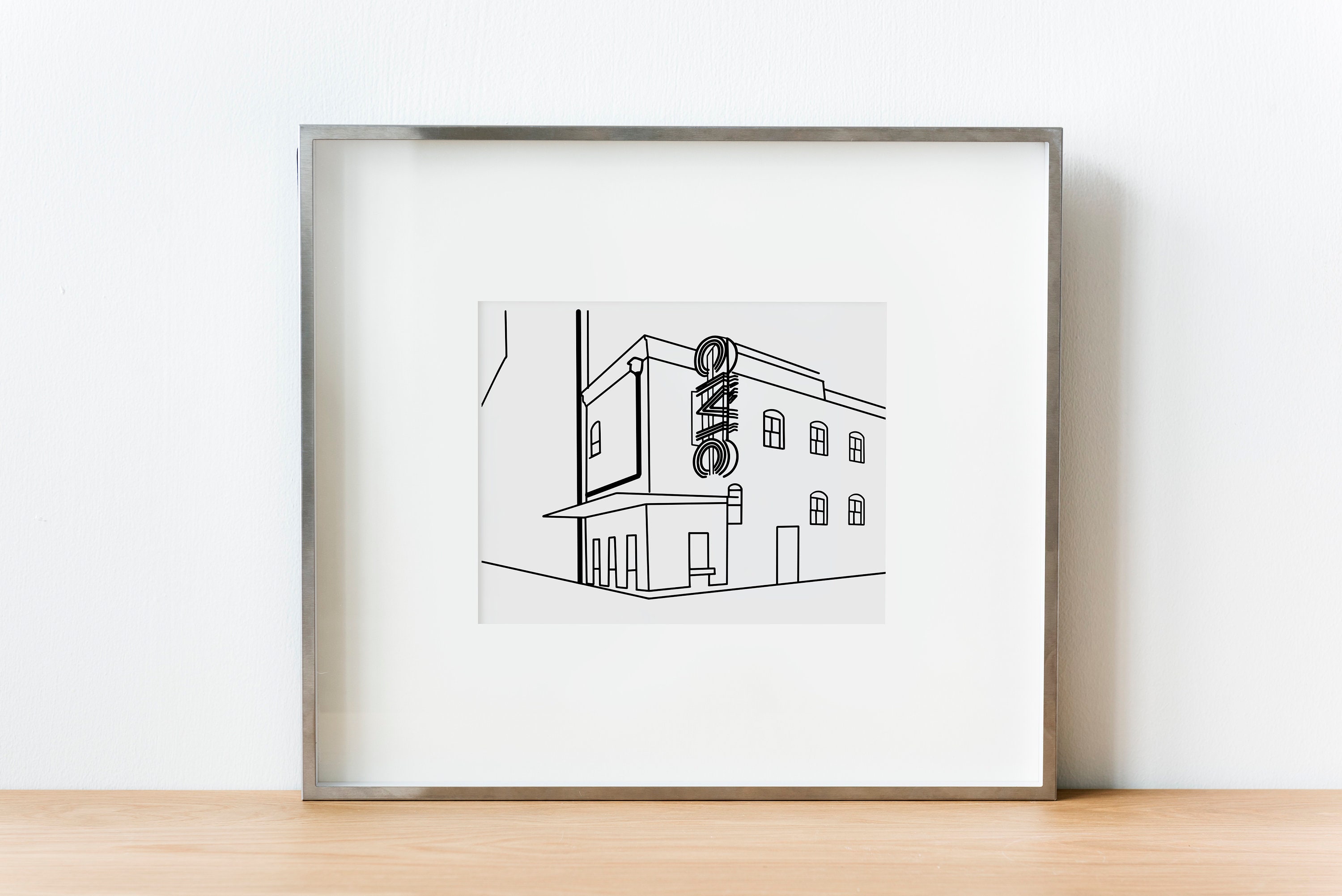 Custom House Line Art, Custom House Sketch, Building Line Art, Outline ...