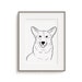 Custom Dog Portrait, Line Drawing, Pet Art, Line Dog Portrait, Dog ...