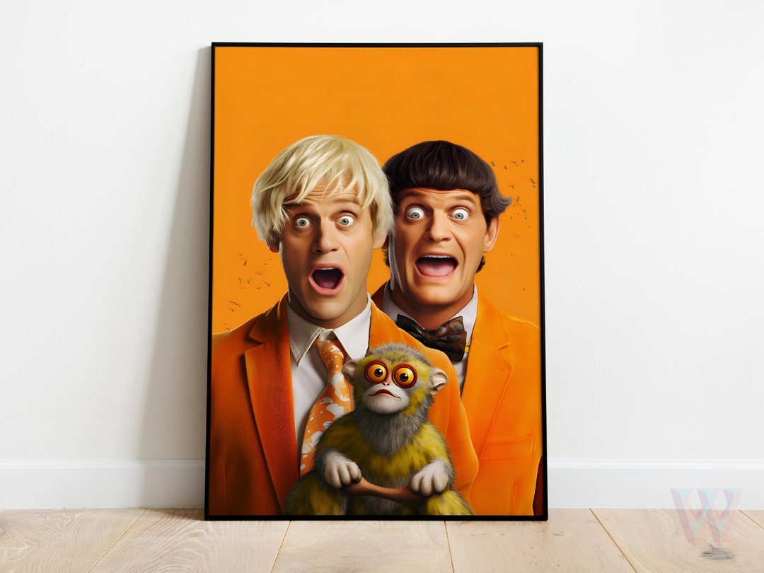 Dumb and Dumber Movie Poster Wall Art Jim Carrey, Jeff Daniels Print ...