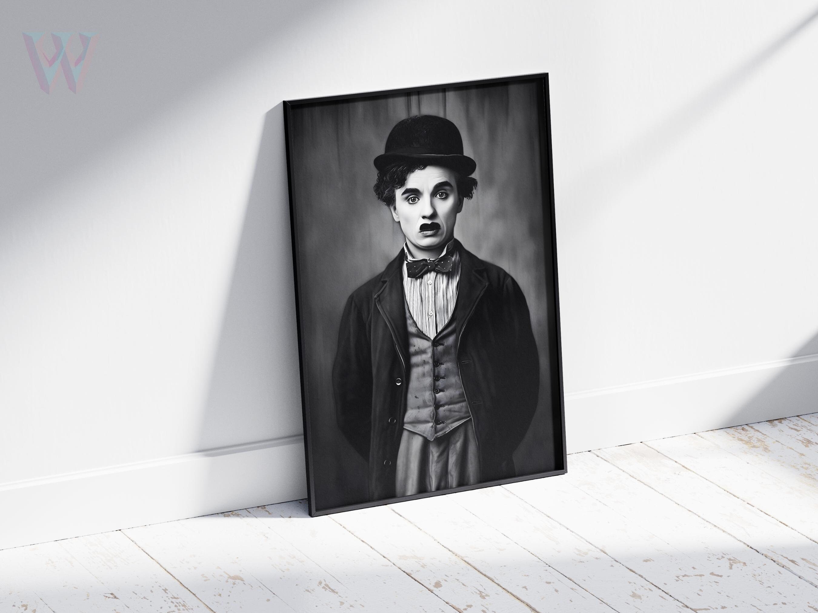 Charlie Chaplin Poster, Charlie Chaplin Printable Wall Art, Vintage ...