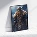 Viking Poster, Nordic Mythology Art Print, Scandinavian Warrior Wall ...