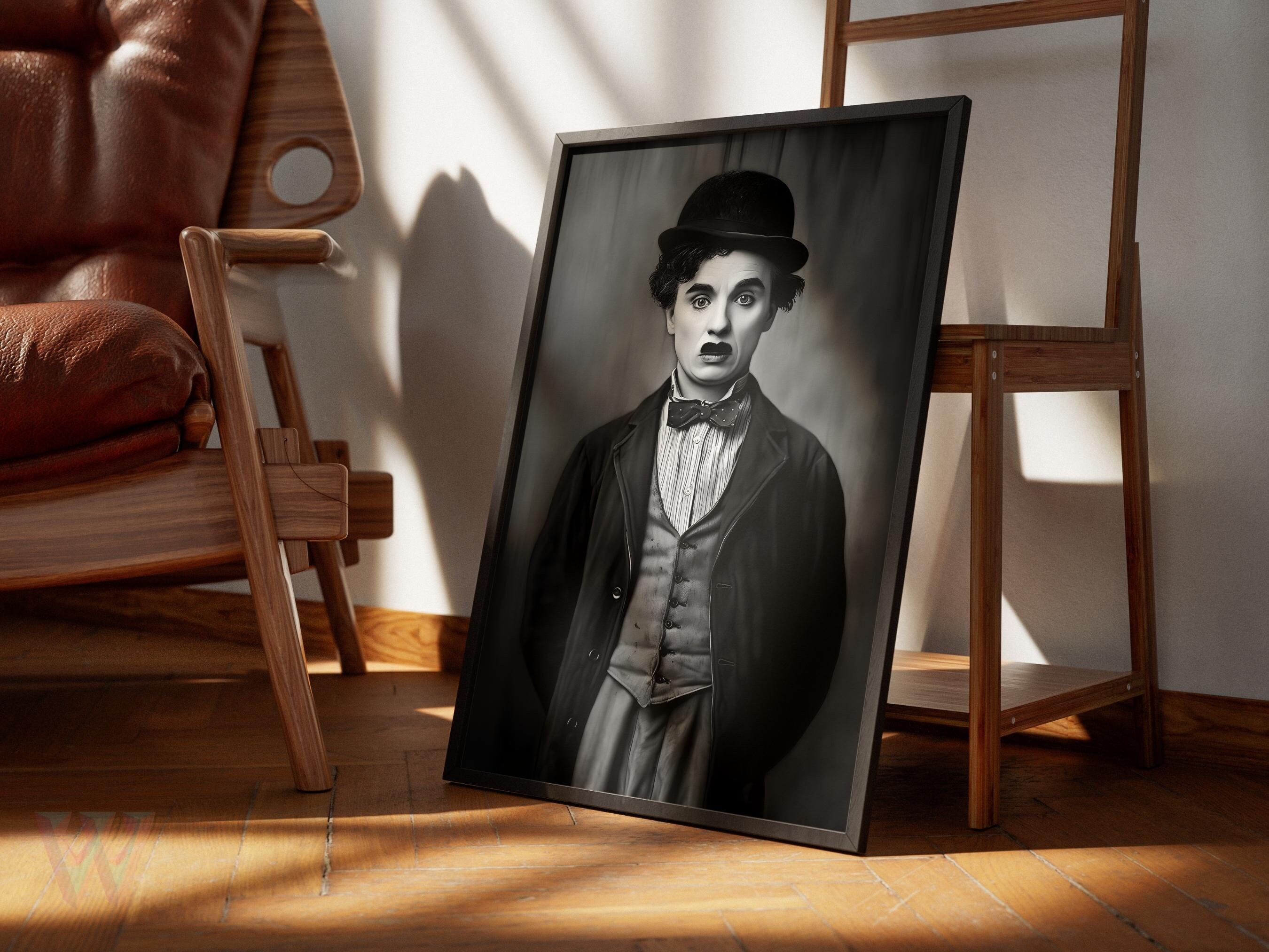 Charlie Chaplin Poster, Charlie Chaplin Printable Wall Art, Vintage ...