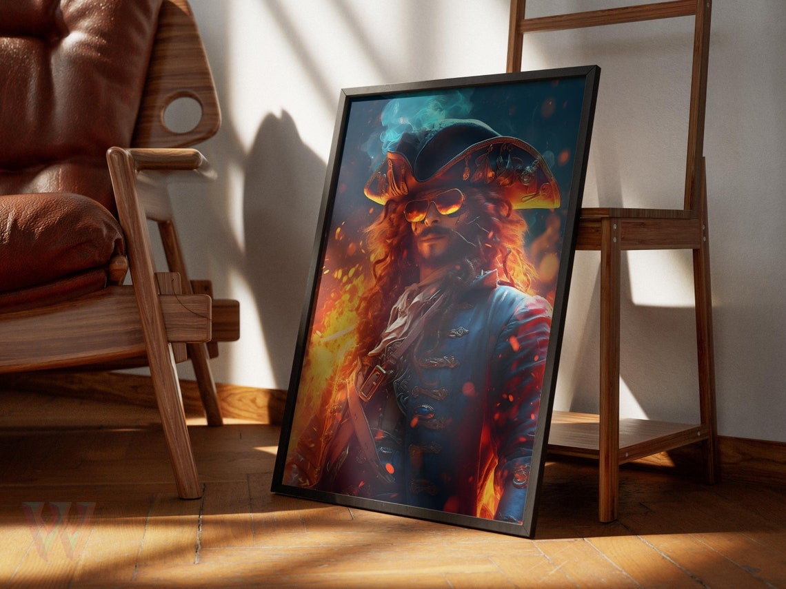 Pirate Poster, Pirates of the Caribbean Poster, Ai Wall Art Print ...