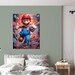 Mario Bros Wall Art, Mario Fans Gift, Game Room Decor, Mario Movie ...
