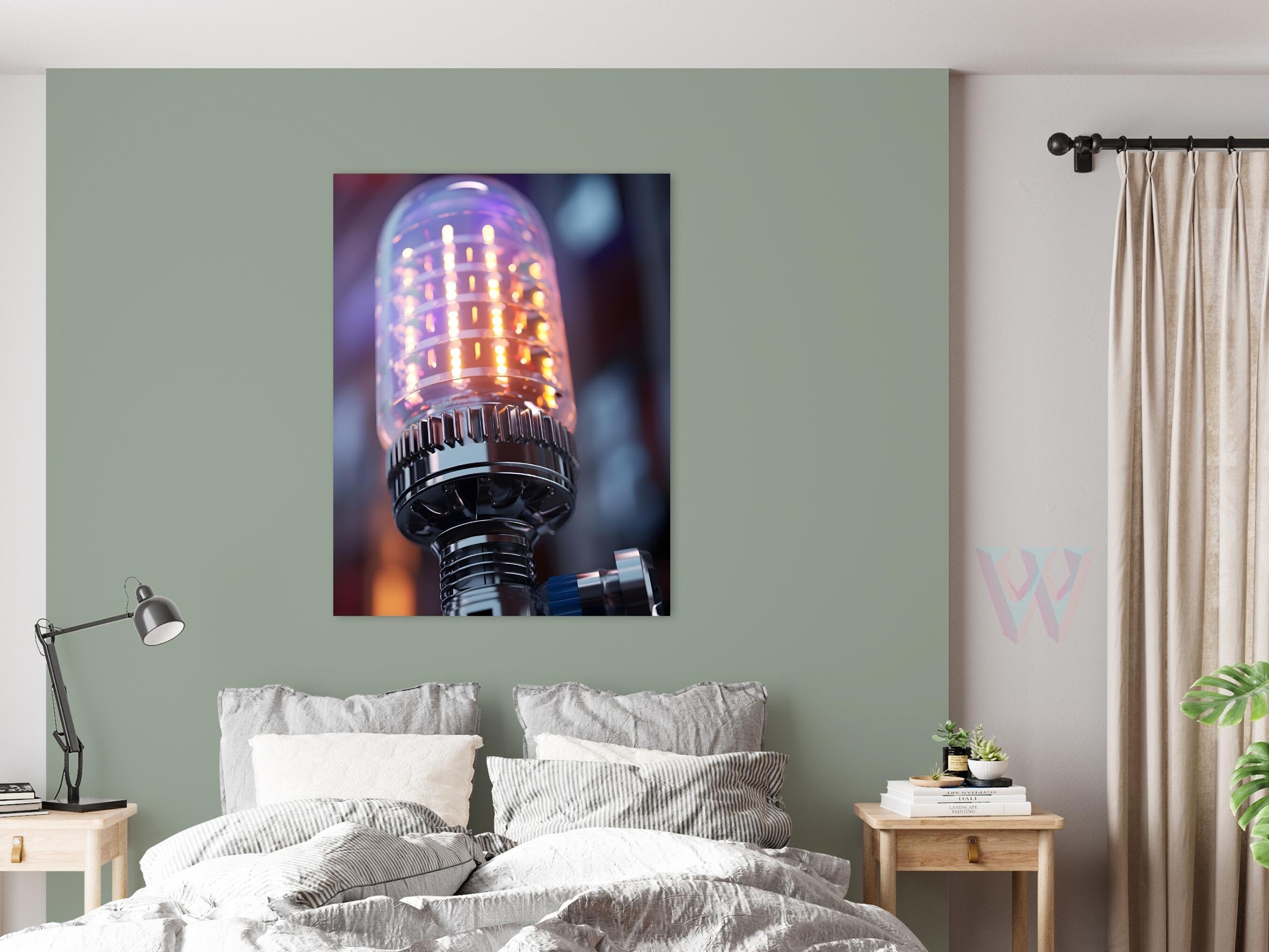 LED Light Poster, Illuminated Wall Art, Modern Home Decor, Unique ...