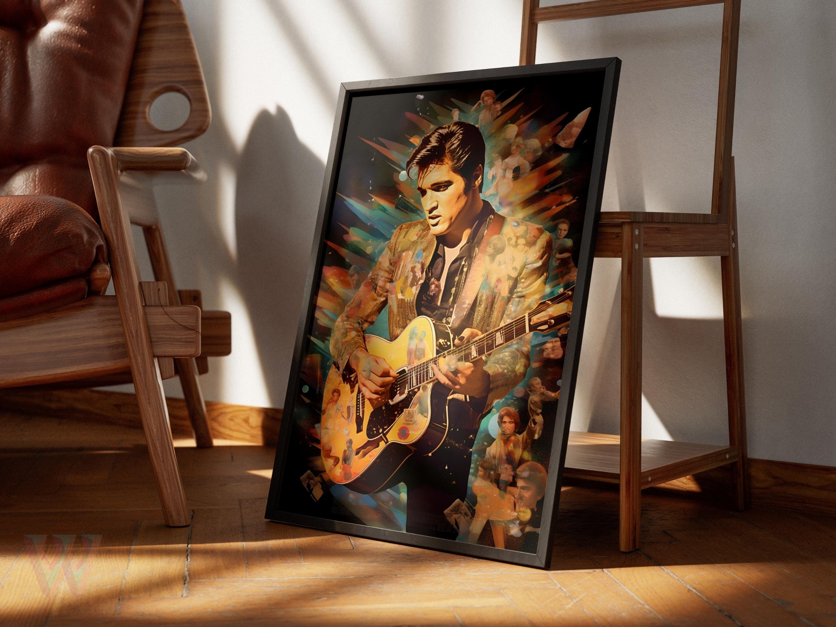 Elvis Presley Vintage Wall Art Poster, Iconic Music Legend Decor ...