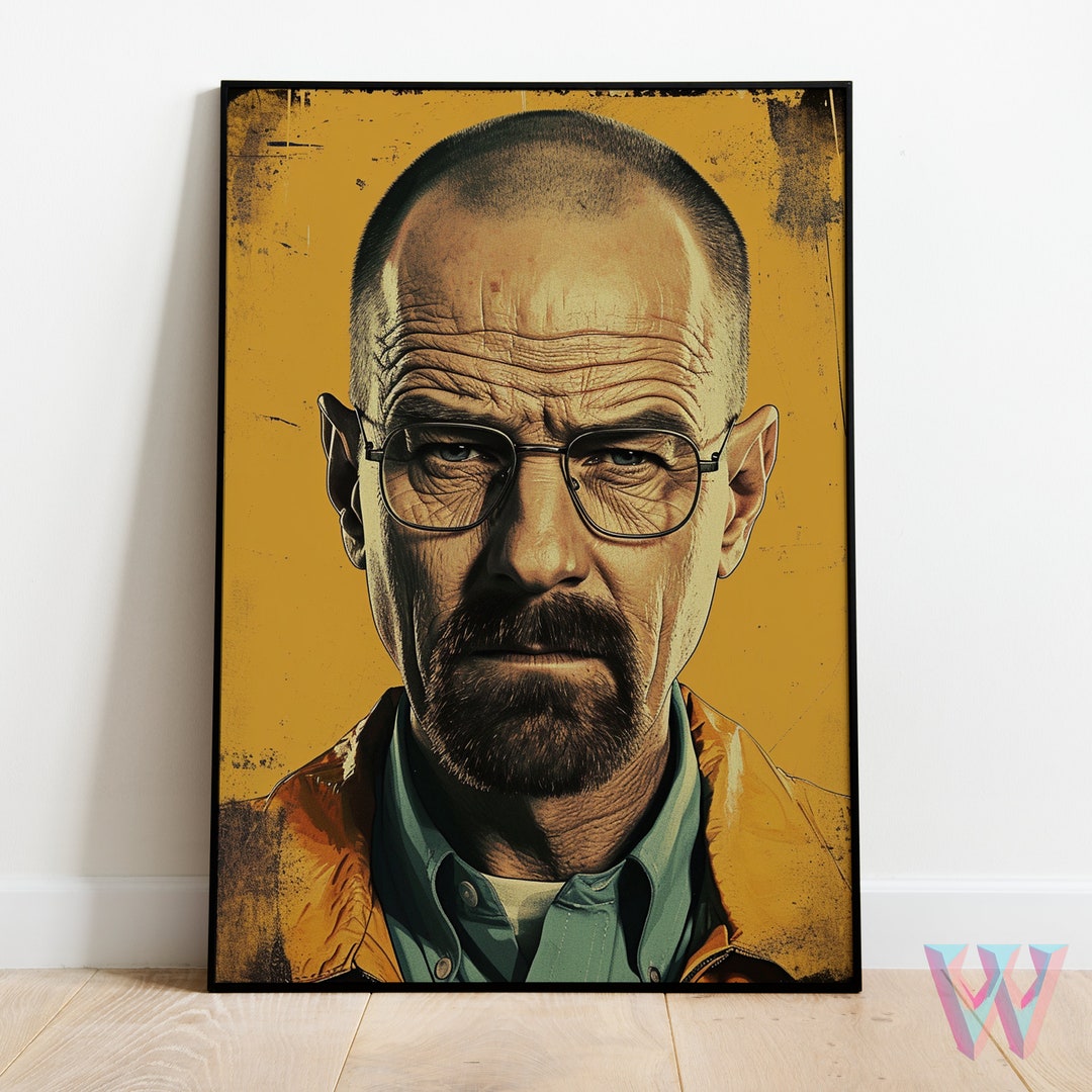Breaking Bad Poster Iconic Walter White Portrait, Breaking Bad Inspired ...