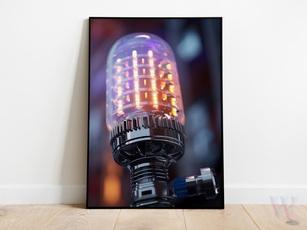 LED Light Poster, Illuminated Wall Art, Modern Home Decor, Unique ...