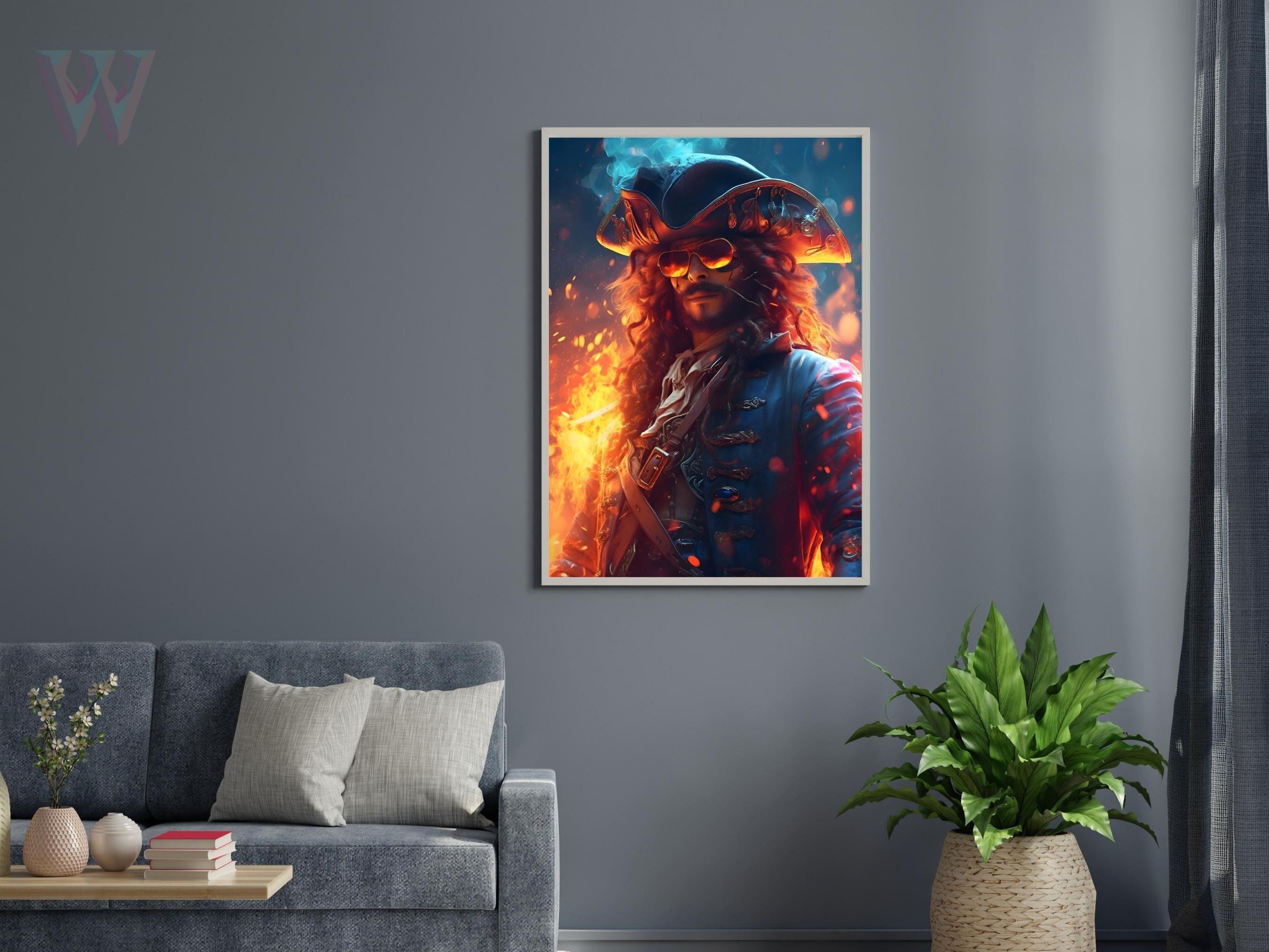 Pirate Poster, Pirates of the Caribbean Poster, Ai Wall Art Print ...