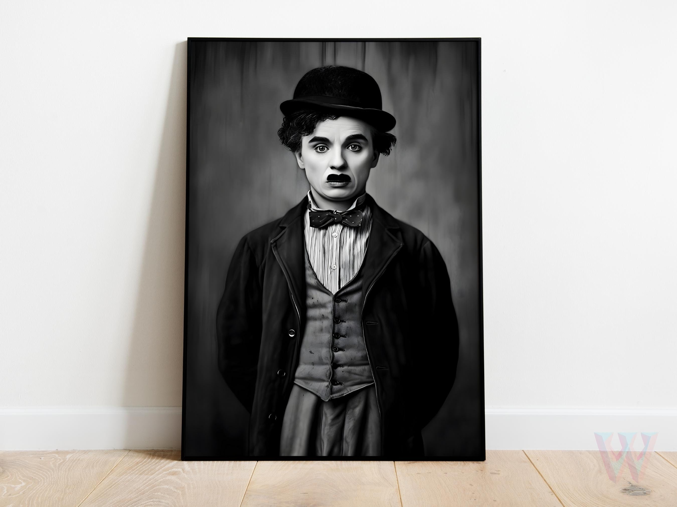 Charlie Chaplin Poster, Charlie Chaplin Printable Wall Art, Vintage ...