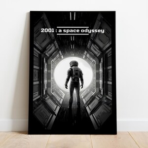 2001 A Space Odyssey Movie Poster Wall Art Sci-fi Movie Print Retro ...