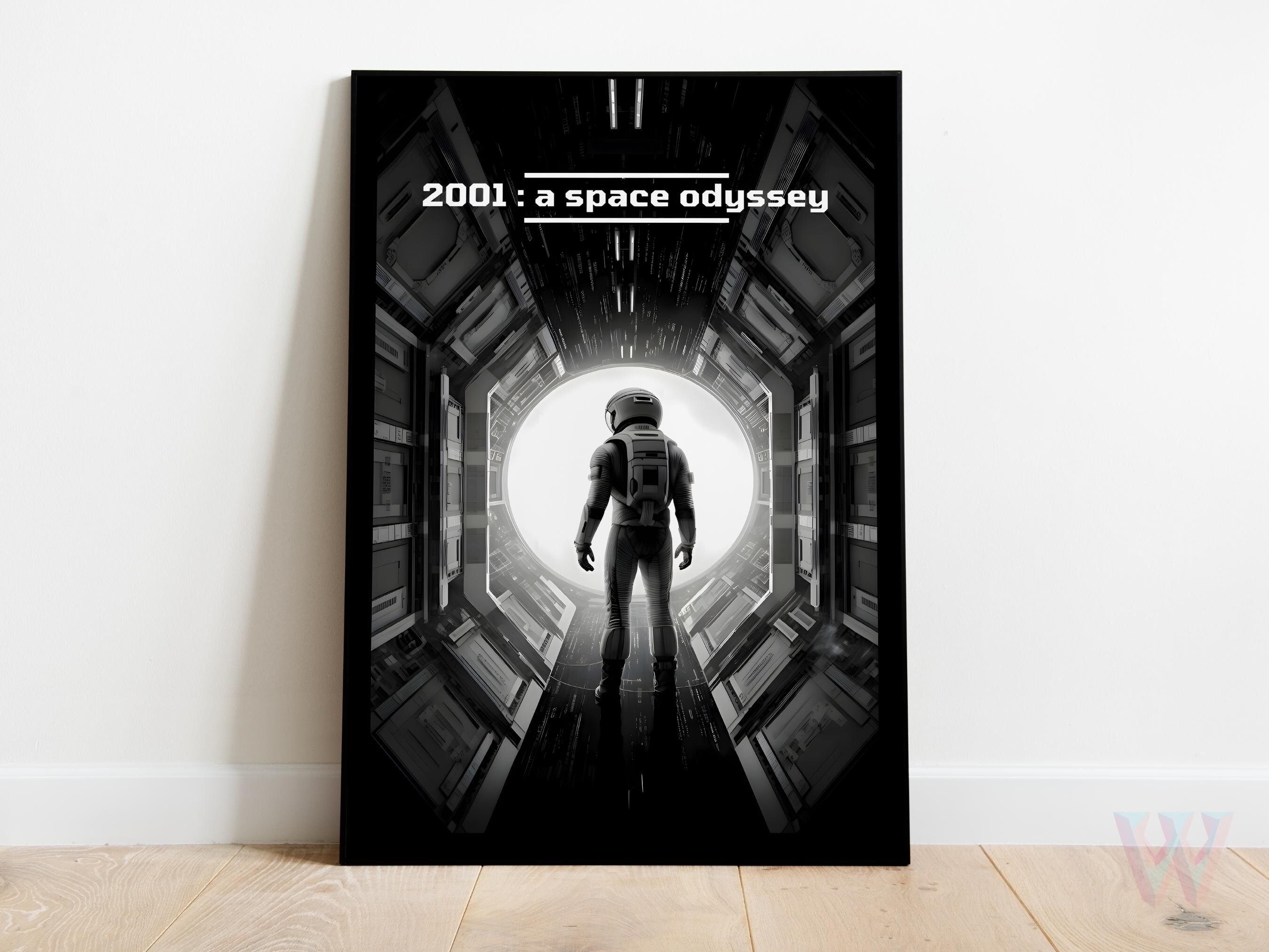 2001 A Space Odyssey Movie Poster Wall Art Sci-fi Movie Print Retro ...