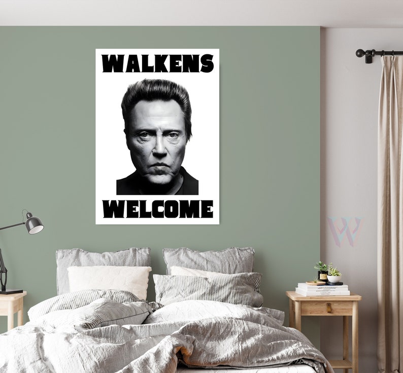 Christopher Style Walkens Welcome Humorous Digital Art Poster, A4 ...