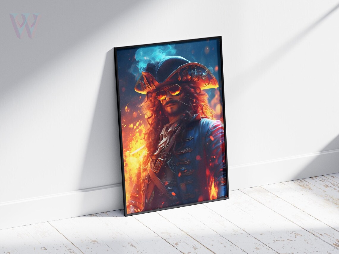 Pirate Poster, Pirates of the Caribbean Poster, Ai Wall Art Print ...