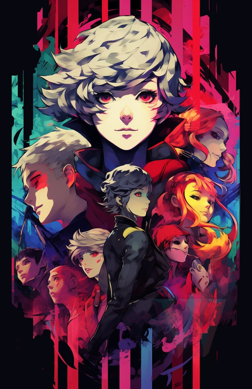 Persona Poster High Quality Anime Art Print Manga Wall - Etsy