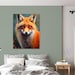 Fox Wall Art and Poster, Printable Red Fox Illustration in Earthy Tones ...