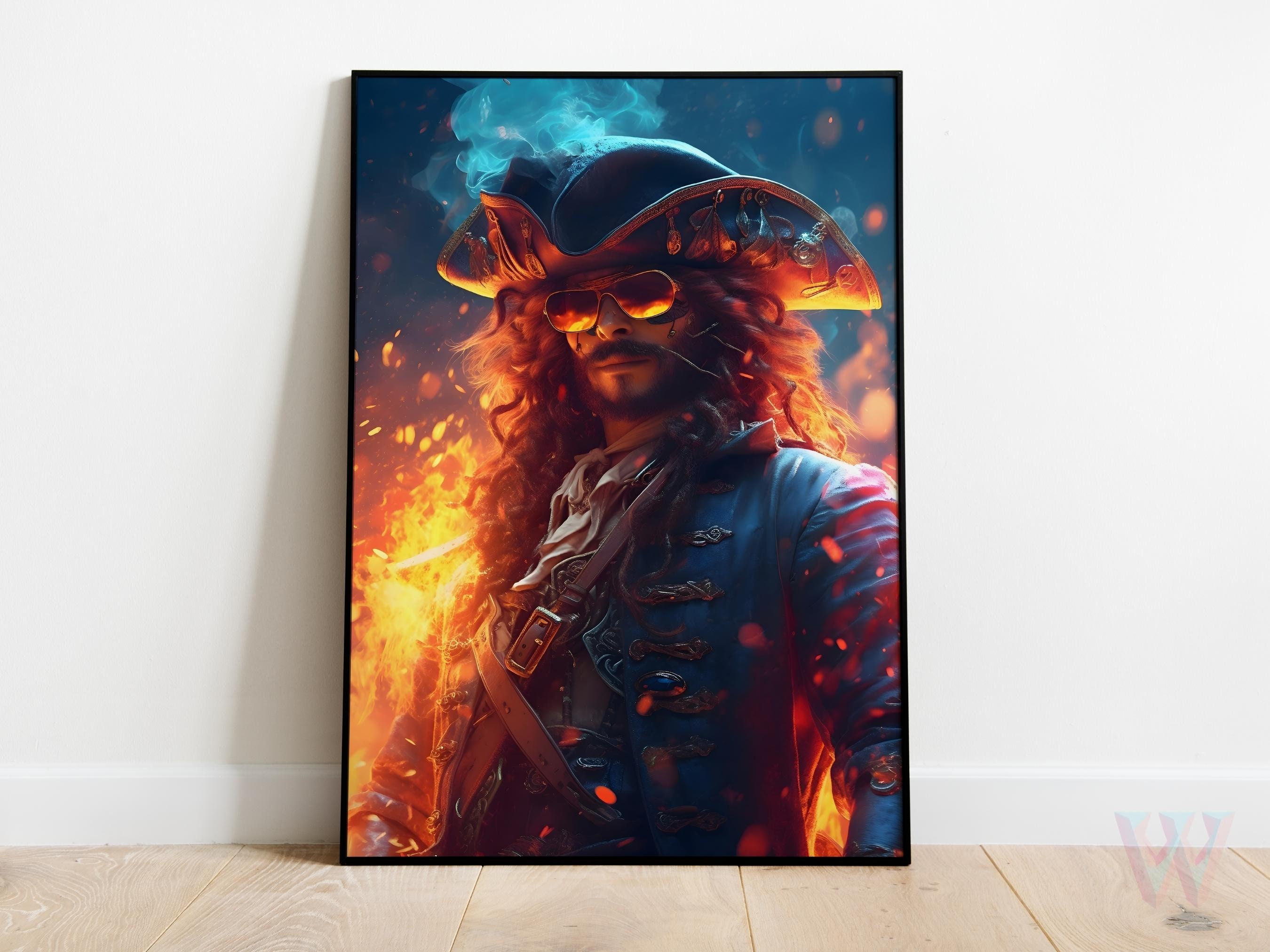 Pirate Poster, Pirates of the Caribbean Poster, Ai Wall Art Print ...