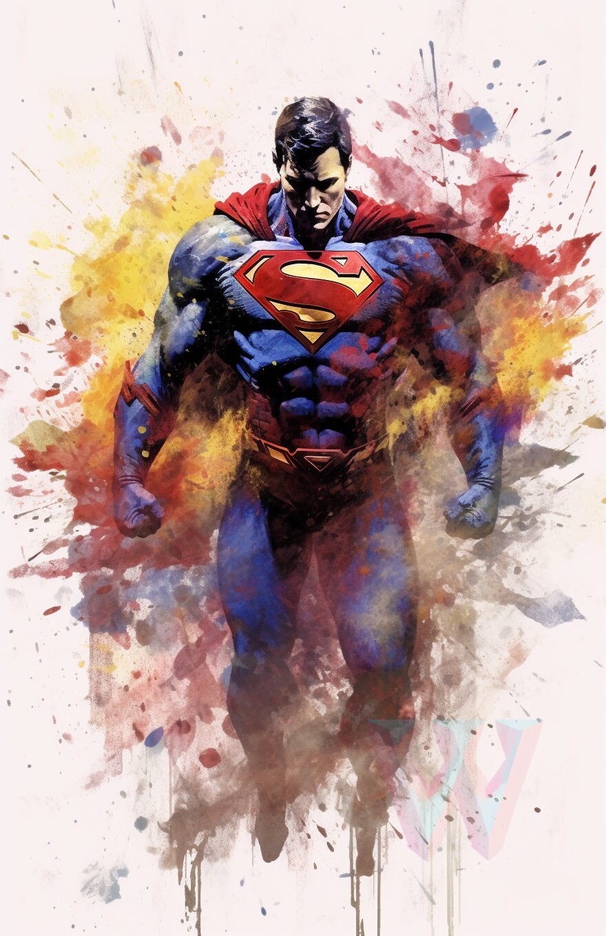 Superman the Movie Poster Classic Superhero Wall Art Classic - Etsy