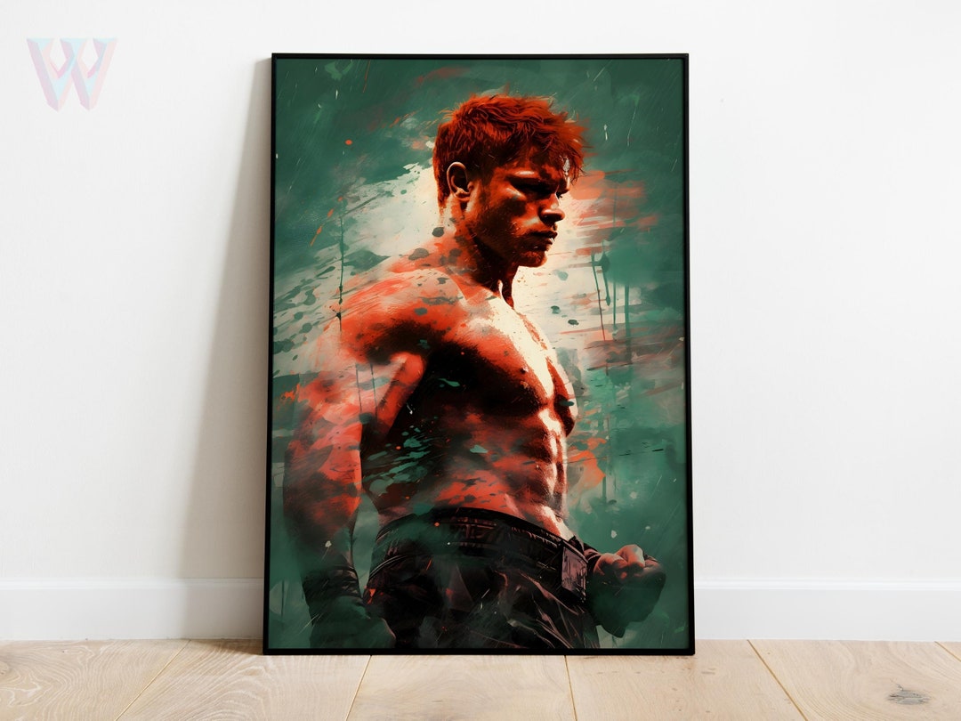 Canelo Alvarez Poster, Boxing Wall Art, Saul Canelo Alvarez Print ...