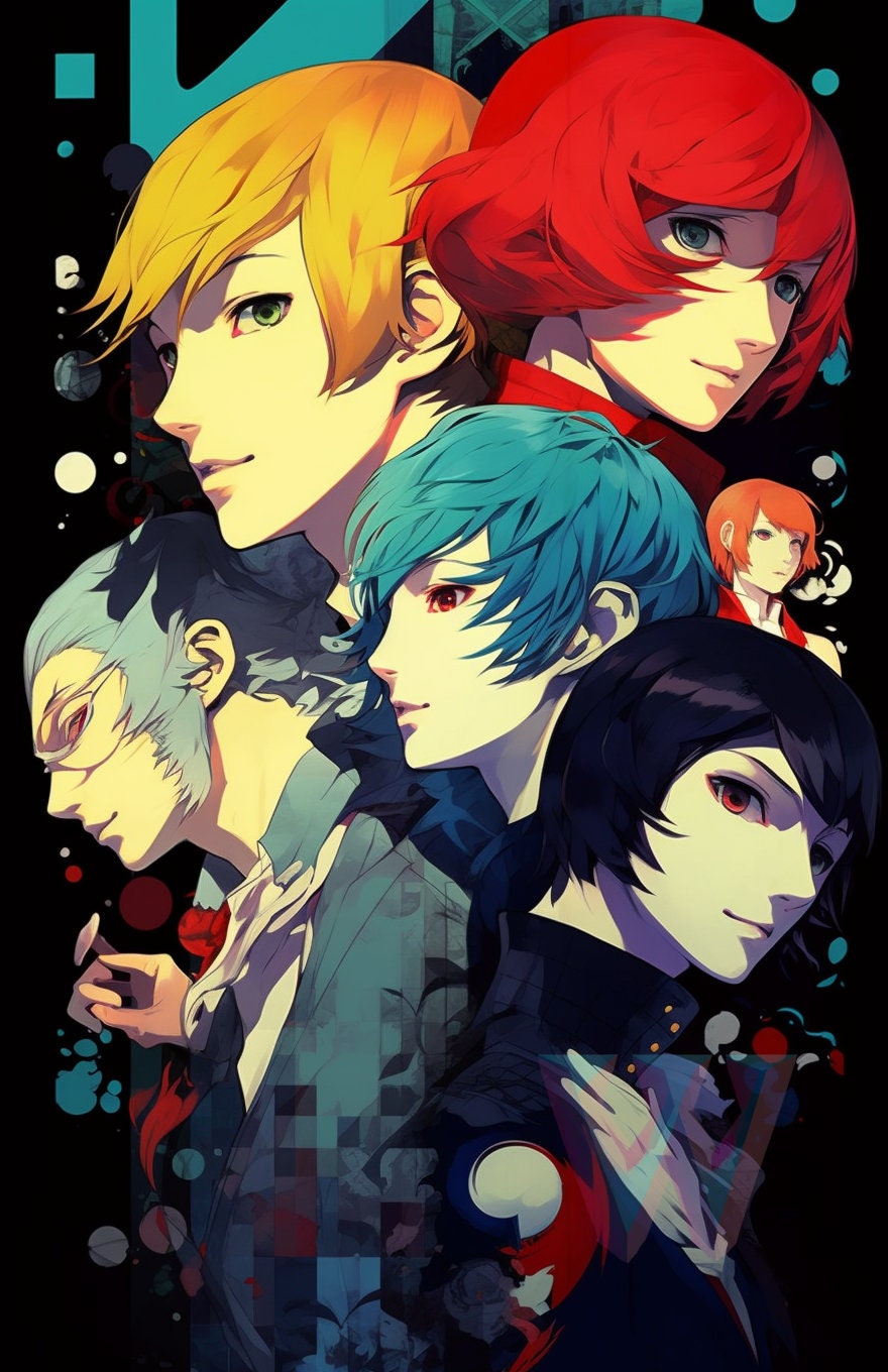 Persona 3 Poster, High Quality Anime Print, Video Game Art, Anime Wall ...