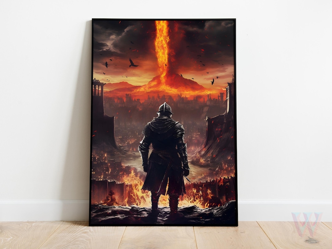 Dark Souls Poster, Gaming Room Poster, Dark Souls 3 Gaming Wall Poster ...