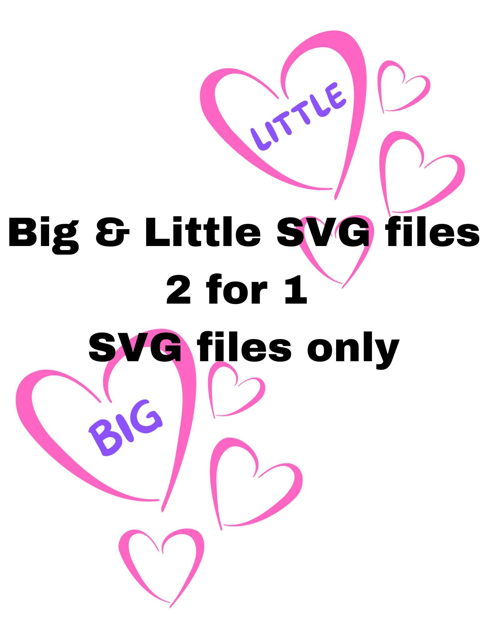Big Little SVG Files - Etsy