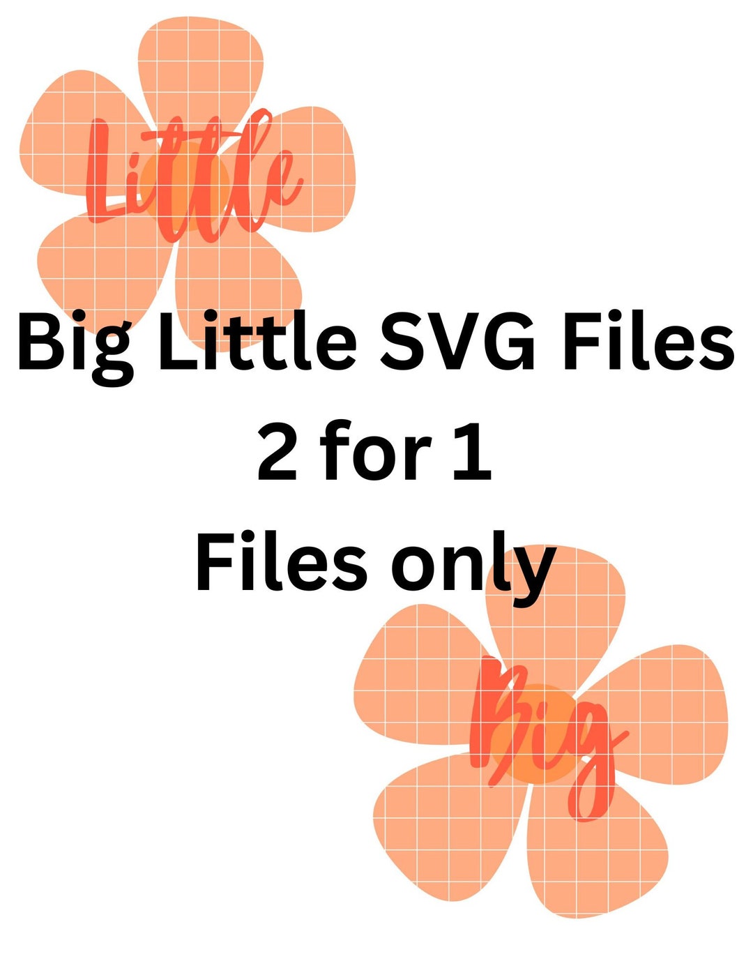 Big Little Matching SVG Files - Etsy