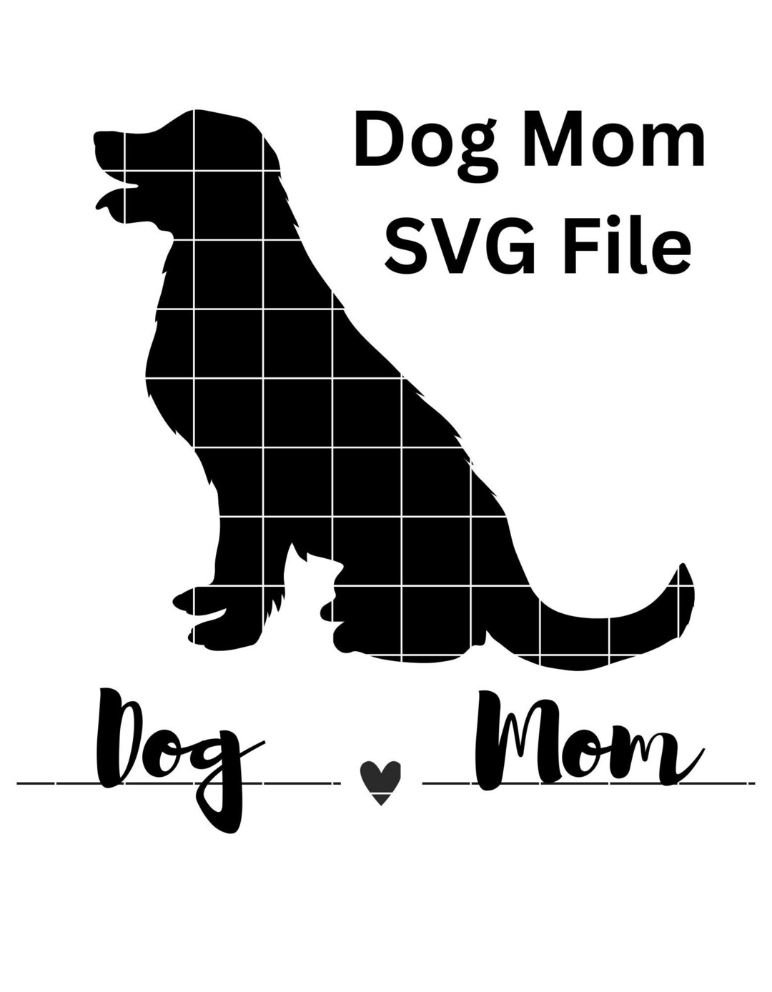 Dog Mom SVG File - Etsy