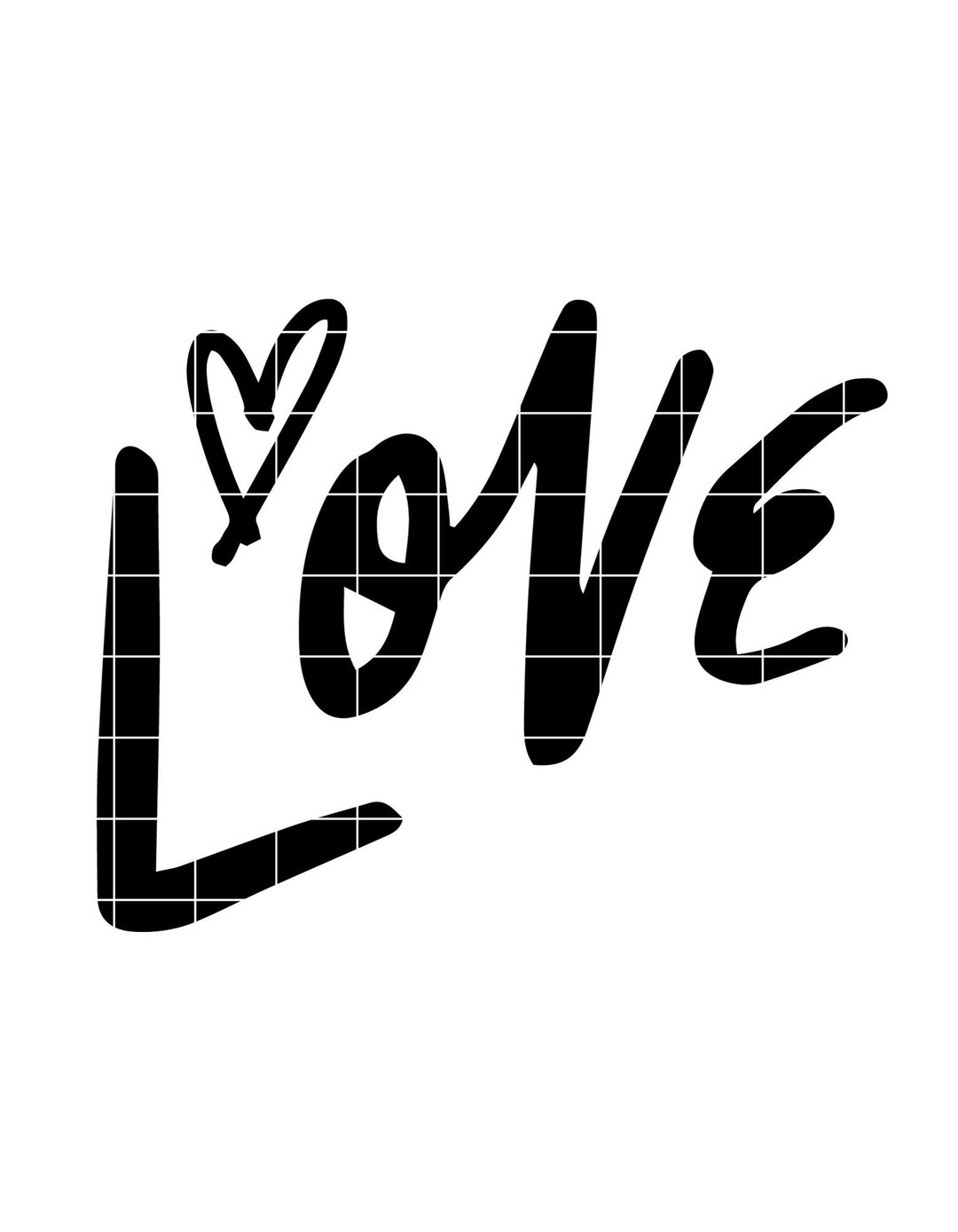 Love SVG File for Crafting - Etsy