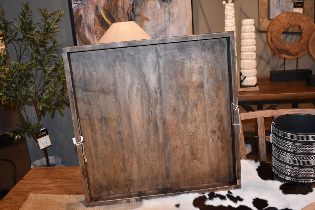 This Charming Square Solid Wood Tray Measures 20 Inches and is Perfect ...