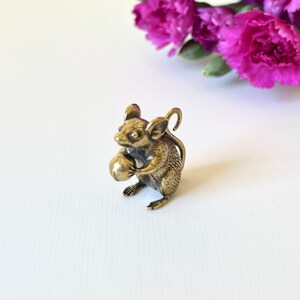 Brass Mouse Figurine - Etsy