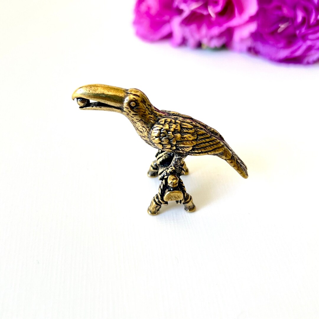 Brass Toucan Figurine - Etsy