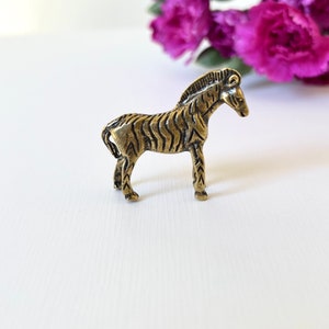Brass Zebra Figurine - Etsy