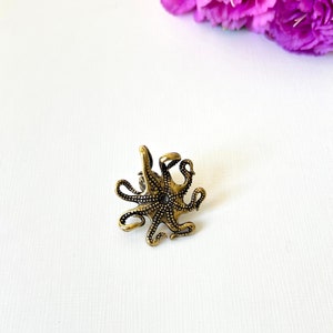 Brass Octopus Figurine - Etsy