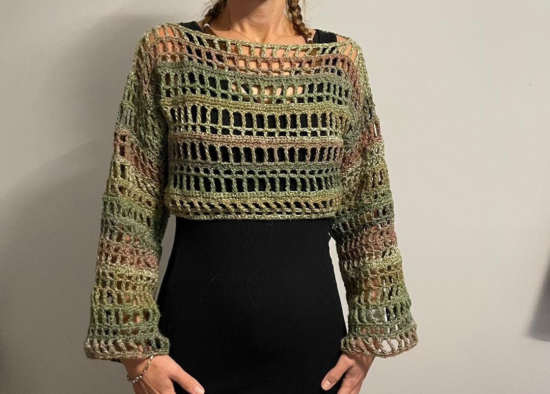 Crochet Mesh Jumper - Etsy