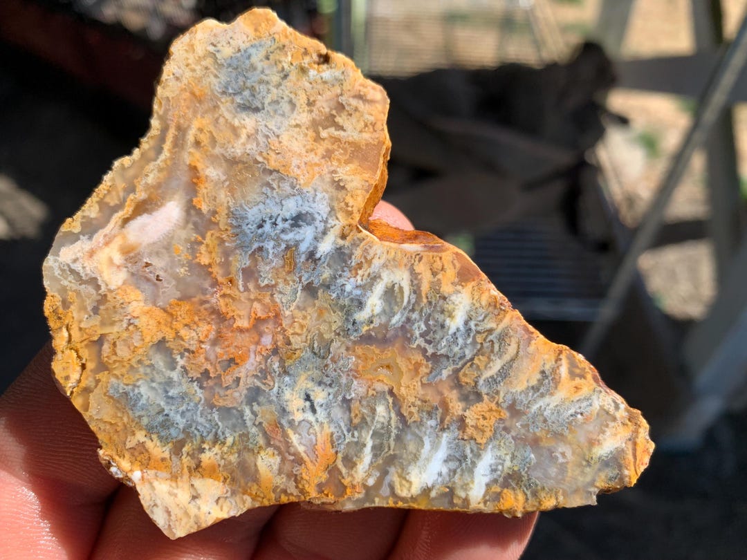 Regency Rose Plume Agate Rough Slab - Etsy